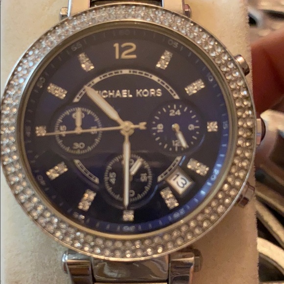 Michael Kors | Jewelry | Blue Face Mk Watch | Poshmark